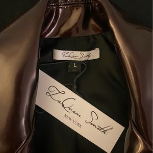 LaQuan Smith | Jackets & Coats | Laquan Smith Chocolate Pvc Moto Jacket ...